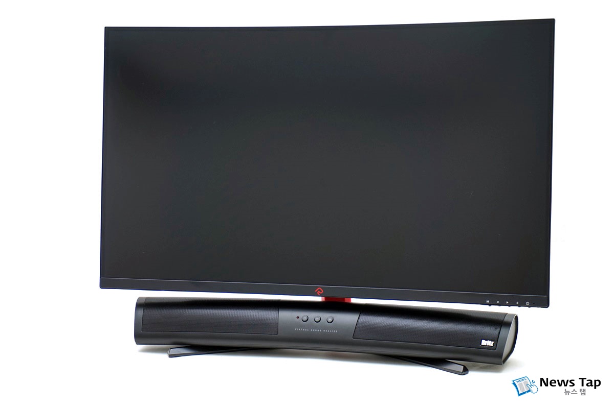 커브드 모니터와 완벽한 궁합 ‘브리츠 BZ-SP600X Curved Soundbar’