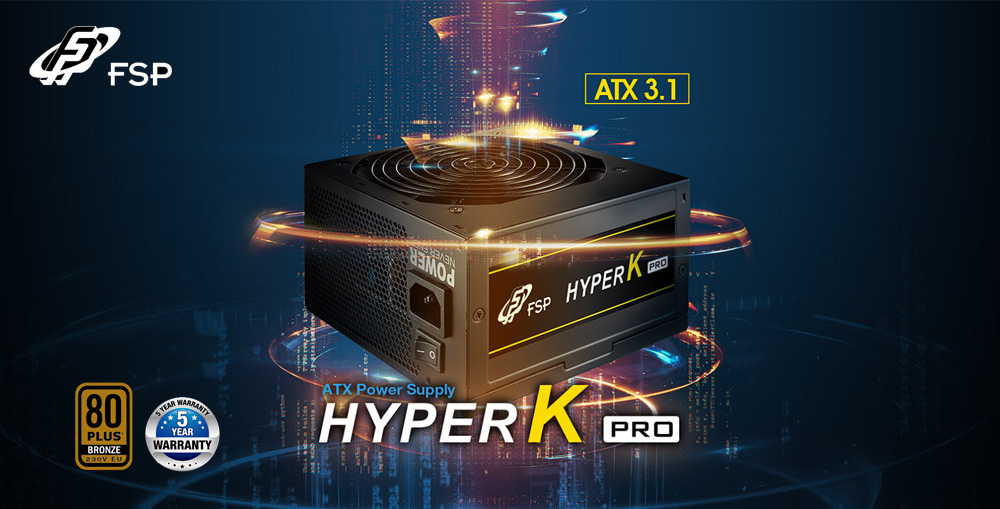 FSP-Group, 80PLUS 230V EU Bronze 인증 및 ATX 3.1 적용 'Hyper K PRO' 시리즈 출시