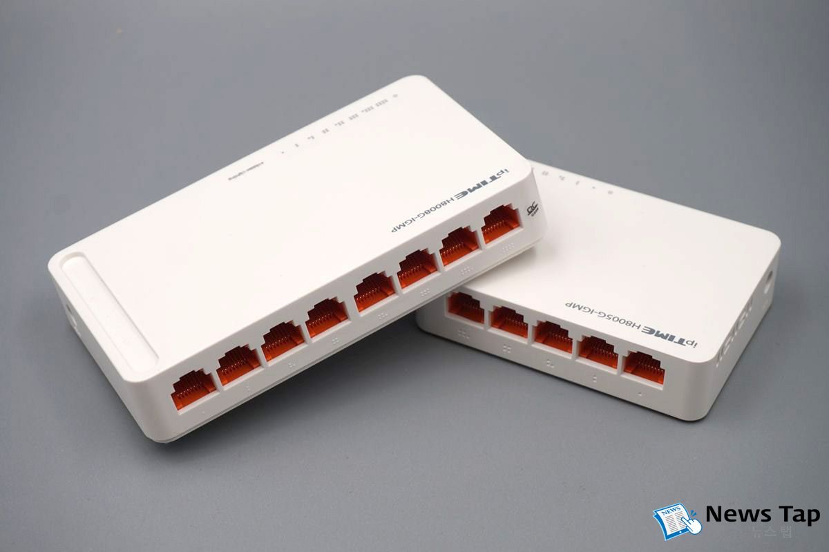 기가라이트 지원하는 기가비트 스위치허브 ‘ipTIME H8008G-IGMP’ 및 ‘ipTIME H8005G-IGMP’