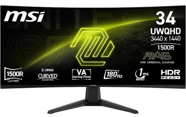 MSI, AI 화질 최적화 기능 탑재한 34인치 울트라 와이드 게이밍 모니터 'MAG 346CQ800' 출시